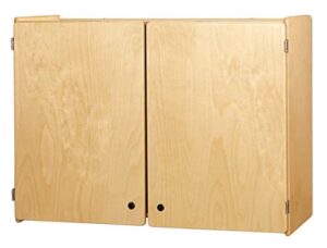 jonti-craft lockable wall cabinet,yellow