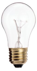 satco s3720 130v medium base 40-watt a15 light bulb, clear