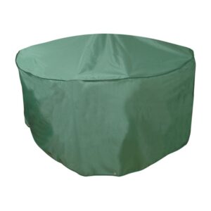 bosmere weatherproof outdoor round table & chairs cover, 64" diameter x 33" high, green