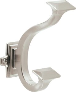 hickory hardware bungalow hook - satin nickel (p2155-sn)