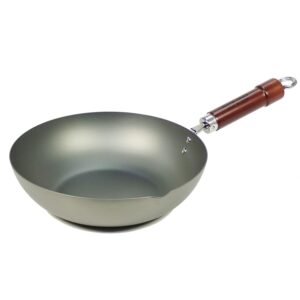 river light iron stir fry pot, old type, extreme 10.2 inches (26 cm), wok