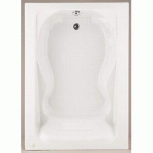 american standard 2772.002.020 cadet bath tub with form fitted back rest, white