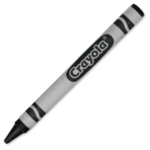 crayola regular crayon single color refill pack - black-12 count