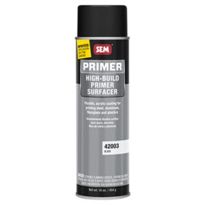 sem 42003 black high build primer - 16 oz.