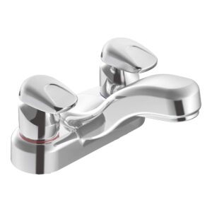 moen 8886 commercial m-press two-handle 4-inch centerset metering bathroom faucet, chrome