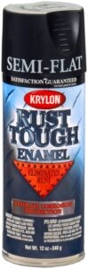 krylon k09203007 'rust tough' semi-flat black rust preventive enamel - 12 oz. aerosol