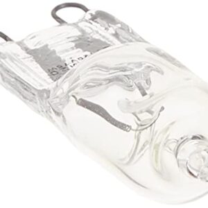 Satco S4617 75 Watt 1250 Lumens T4 Halogen G9 Double Loop Base 120 Volt Clear Light Bulb, Dimmable