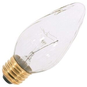 satco s3365 120v medium base 25-watt f15 light bulb, aurora