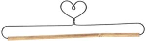 ackfeld 66770 heart with stained dowel holder, 12", single heart, 12"