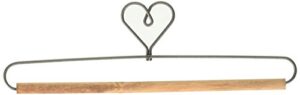 ackfeld 7-1/2in heart with stained dowel holder, 7-1/2"