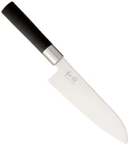 kai wasabi black santoku knife, 6-1/2-inch