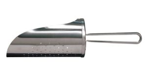 stainless steel ice scoop size: 7" h x 2" w x 2" d