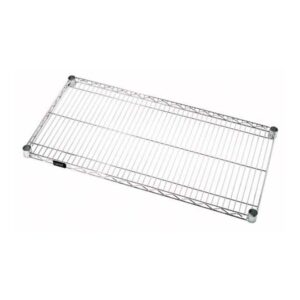 quantum storage systems 3042c-1 extra shelf for 30" deep wire shelves, chrome finish, 800 lb. load capacity, 1" height x 42" width x 30" depth