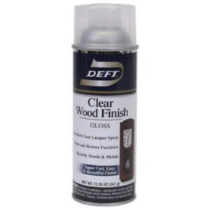 deft interior clear wood finish gloss lacquer, 12.25-ounce aerosol spray