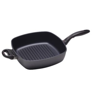 swiss diamond hd classic nonstick induction deep square grill pan - 11 x 11