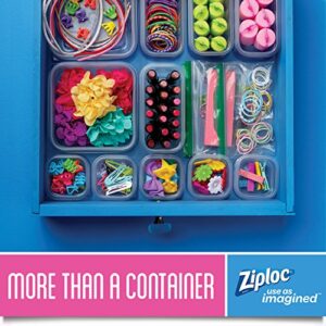 Ziploc Container with One Press Seal, Large Rectangle, 2 ct