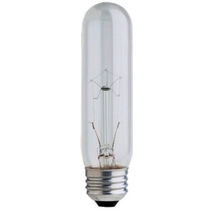 feit electric bp25t10 25 watt clear t10 long life tubular light bulbs