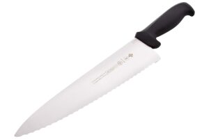 mundial 5600 series 10 in bread or sandwich knife serrated edge, black