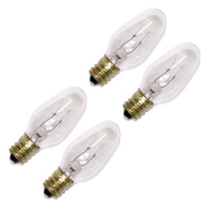 westinghouse lighting 37202 corp 7-watt clear night bulb, 4-pack