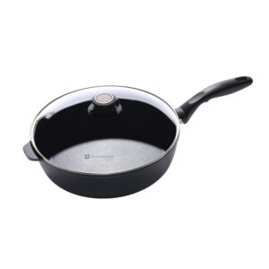 swiss diamond hd classic nonstick induction sauté pan w/lid - 4.3 qt (11")