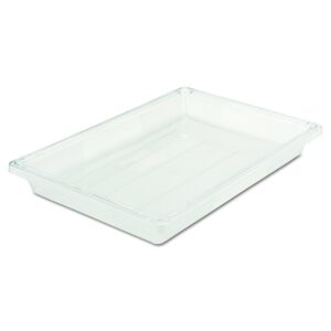 rubbermaid commercial products polycarbonate food storage box/tote, 5 gallon, clear, for restaurant/kitchen/cafeteria