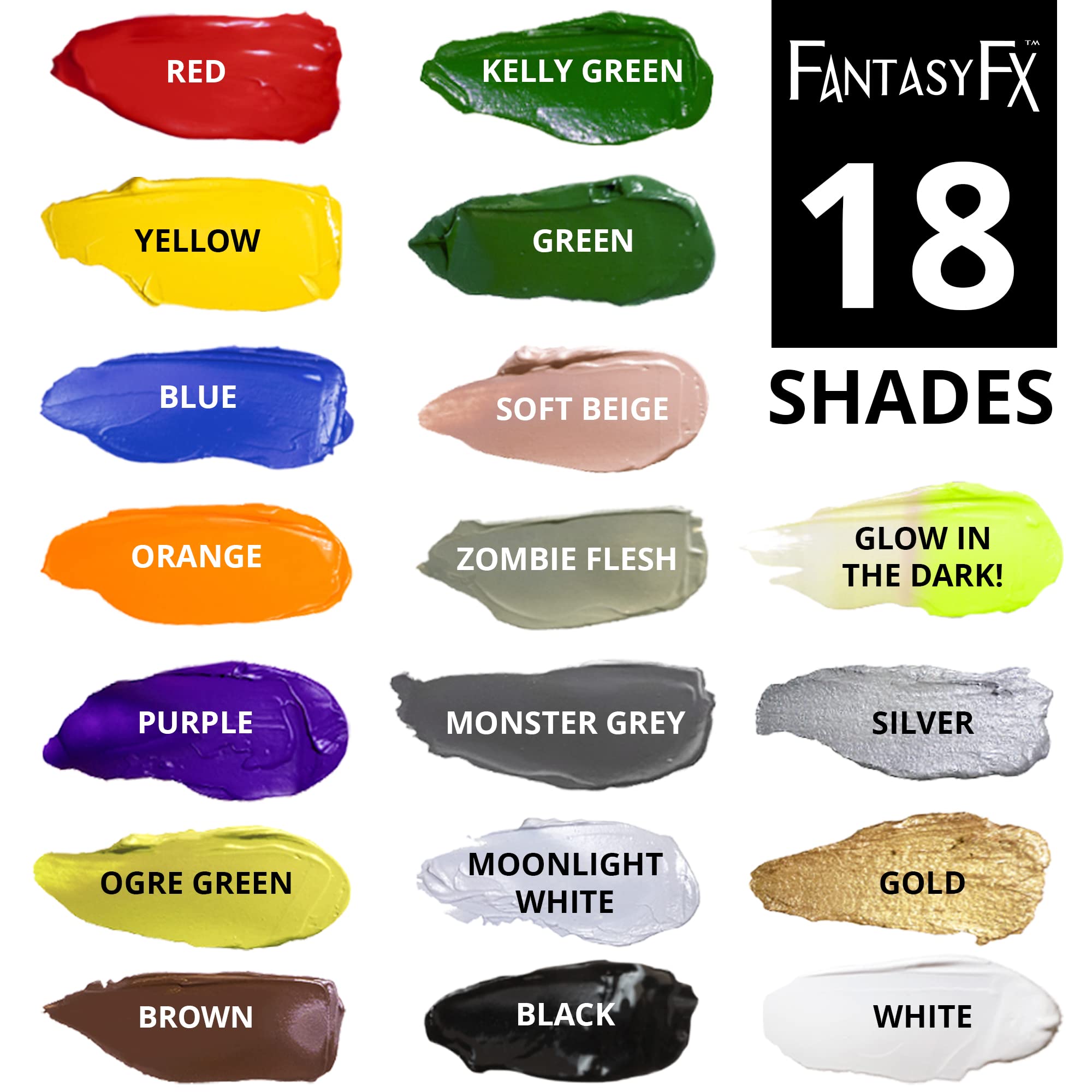 Mehron Makeup Fantasy FX Cream Makeup | Water Based Halloween Makeup | Zombie Flesh Face Paint & Body Paint For Adults 1 fl oz (30ml) (Zombie Flesh)