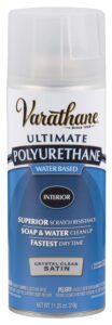 rust-oleum 200281 varathane crystal clear spar urethane spray, satin finish, multicolor, 11 fl oz