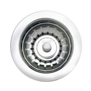 blanco, polished chrome 440007 kitchen drain basket strainer, 3.5"