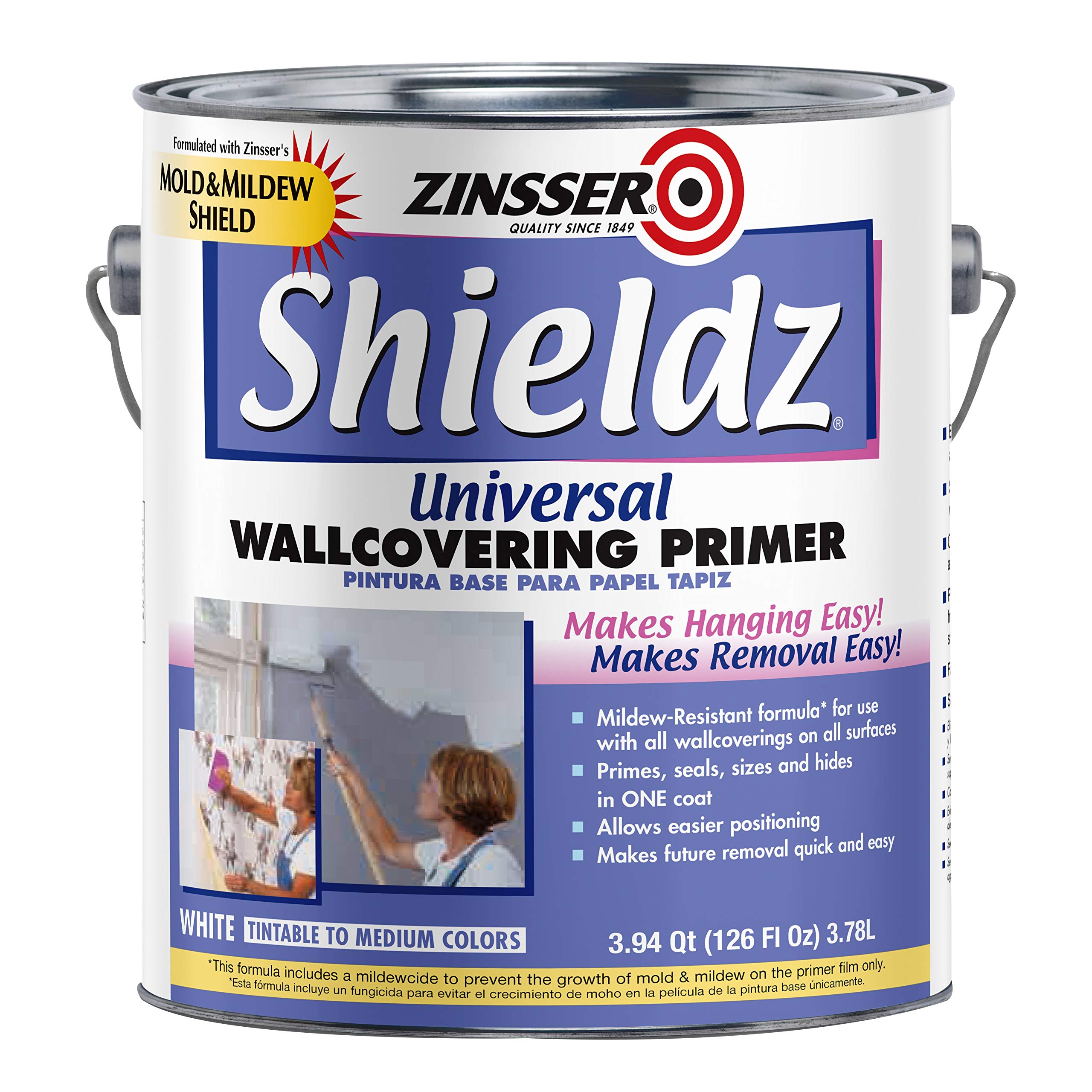 1 gal Zinsser 02501 White Zinsser, Shieldz Universal Wallcovering Primer Sealer