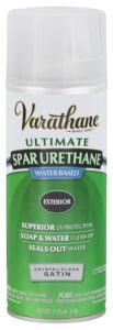 varathane 250281 water-based ultimate spar urethane spray, 11.25 oz, satin