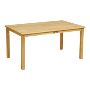 ecr4kids 24in x 48in rectangular hardwood table with 22in legs, kids furniture, honey