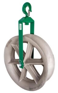 greenlee 8024 24" hook sheaves for cable puller