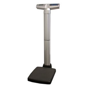 health-o-meter digital professional waist high beam scale, silver