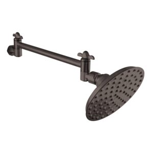 5.5" large volume control shower head finish: oil rubbed bronze