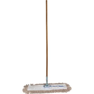 genuine joe 54101 dust mop combo,swivel head,24-inch frame,60-inch wood handle