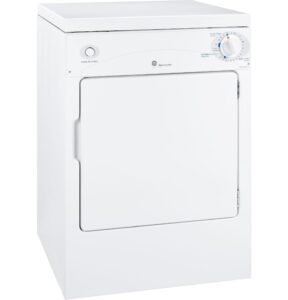 ge dskp333ecww spacemaker 24" portable electric dryer with 3.6 cubic. ft. capacity