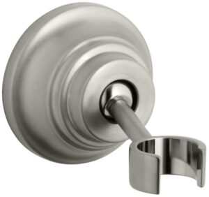 kohler k-10599-bn bancroft wall-mount handshower holder, vibrant brushed nickel