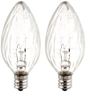 ge 48395 light bulb, 15 watts, crystal clear, 2