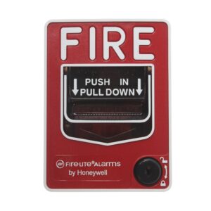 fire lite alarms bg-12l dual action pull station w/key lock