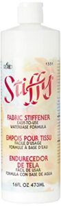 mod podge plaid stiffy fabric stiffener, clear, 8 x 2.5 x 2.5