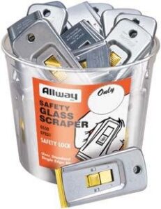 50 piece safety glass scraper bucket gs50 [set of 50]