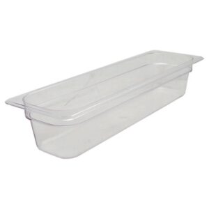 camwear half size clear polycarbonate long food pan