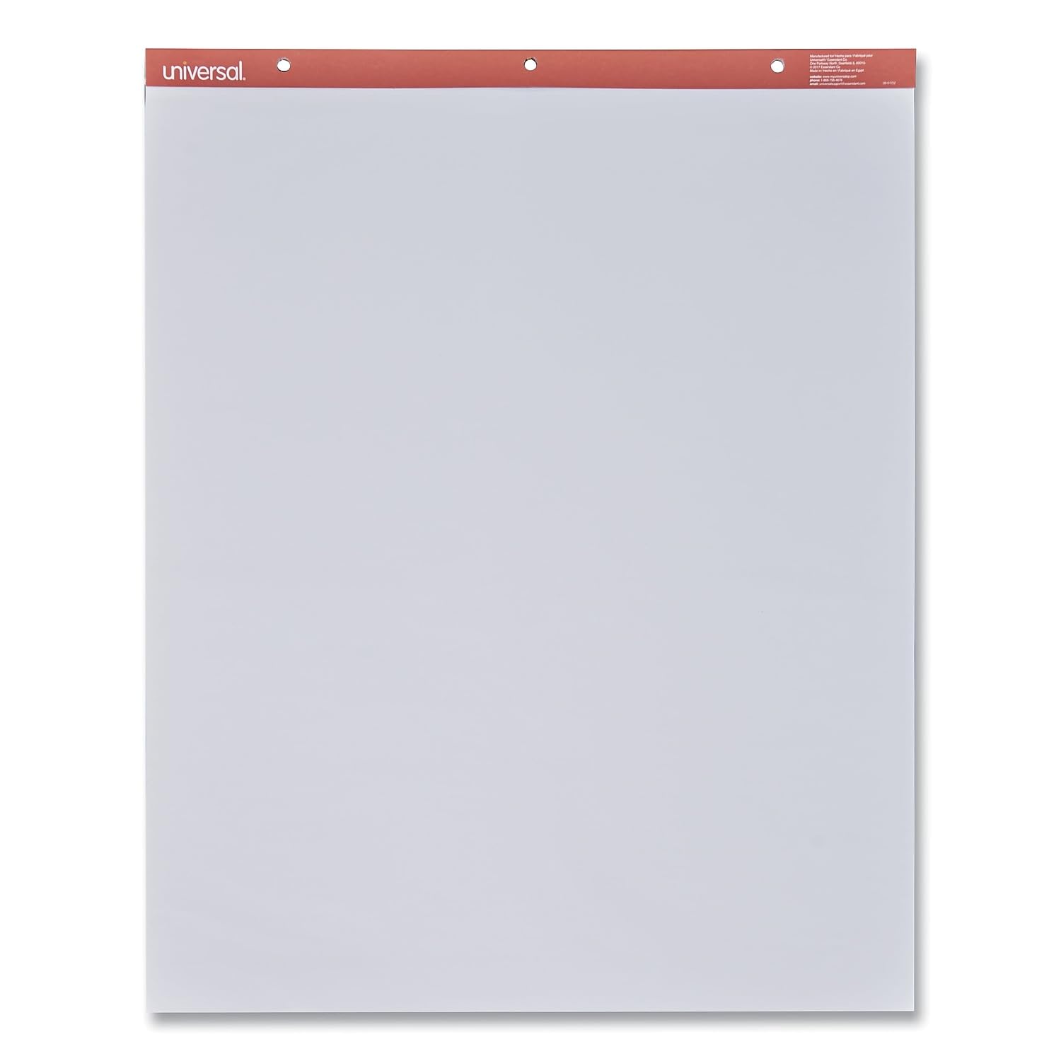 Universal UNV35600 27 in. x 34 in. Unruled Easel Pads/Flip Charts - White (50 Sheets, 2/Carton)