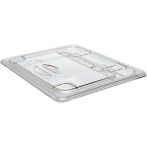 cambro 20cwl135 fliplid food pan cover 1/2 size hinged clear - case of 6