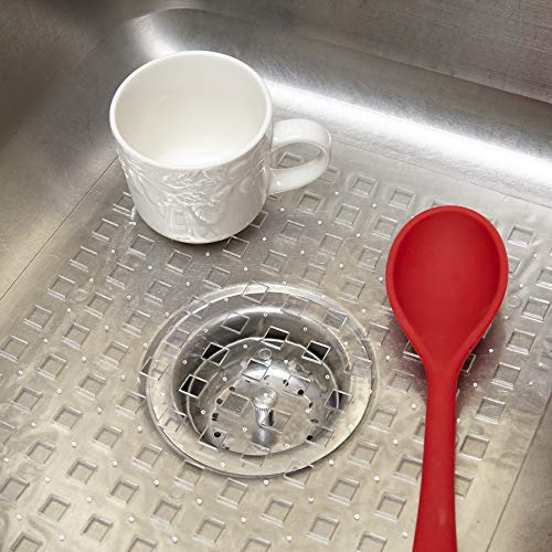 Better Houseware Sink Mat - Small Crystal Clear PVC Sink Protector by Better Housewares (Size 12 x 10.5)