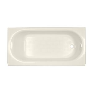 american standard 2397.202.222 princeton 5-feet by 34-inch right-hand drain americast bath tub with integral apron and luxury ledge, linen