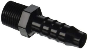 lifegard aquatics r175003 male pipe thread x barb adapter for aquarium, 1-inch