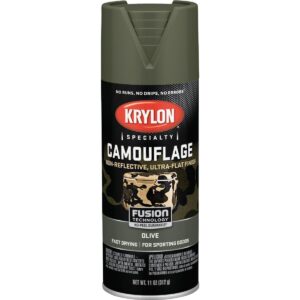 11 oz krylon k04293777 fusion for plastic olive spray paint camouflage