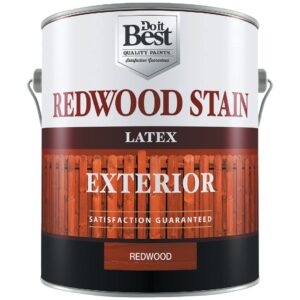 exterior latex redwood stain