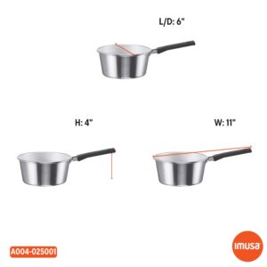 Imusa Sauce Pan, 1 Quart, Silver